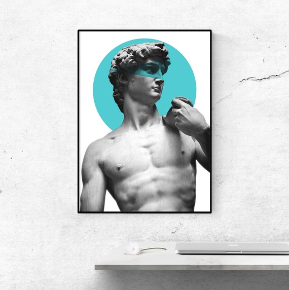 David Statue Poster. David Michelangelo Print. the Statue of - Etsy
