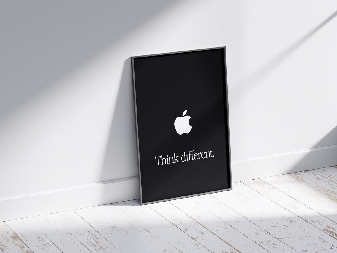 Apple Think Different Poster. Printable Apple Logo Poster. - Etsy Canada