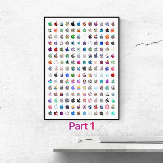 Apple Logo Poster. 180 Apple Event Logos Poster V1. Apple - Etsy Canada