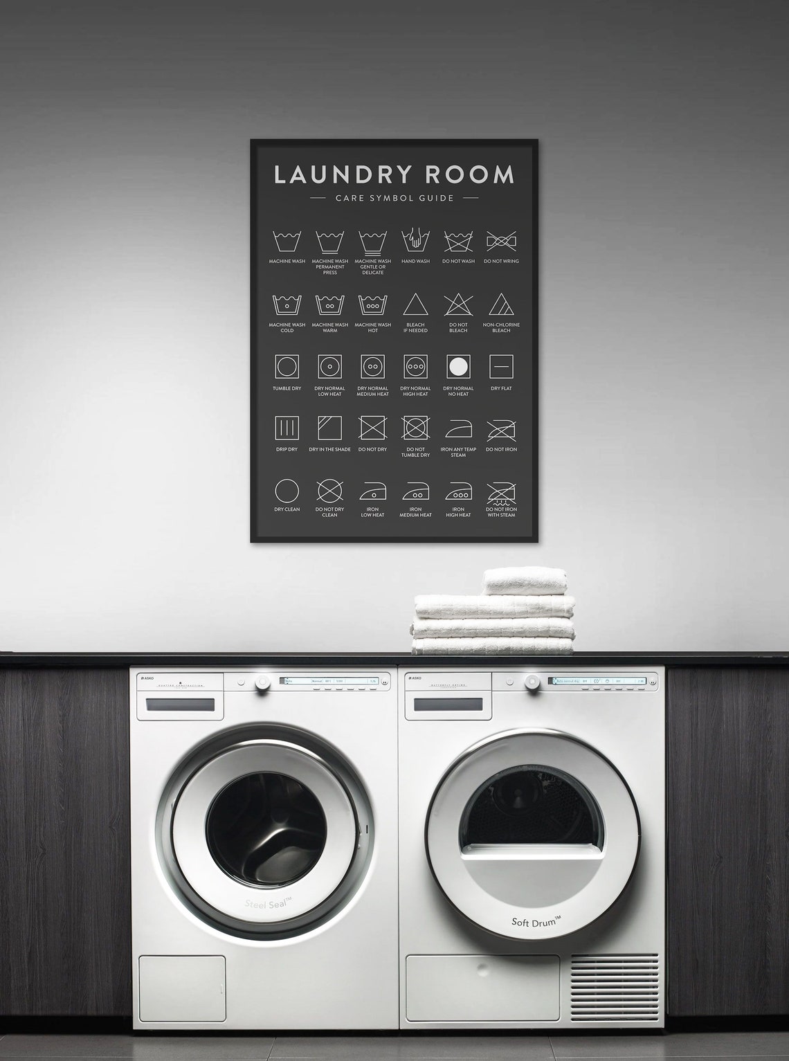Laundry Sign Poster Laundry Sign Printable Laundry Decor | Etsy