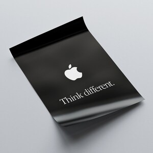 Apple Think Different Poster. Printable Apple Logo Poster. Think ...