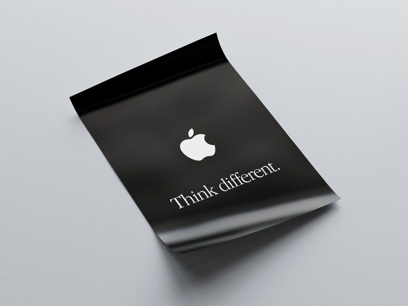 Apple Think Different Poster. Printable Apple Logo Poster. - Etsy Canada