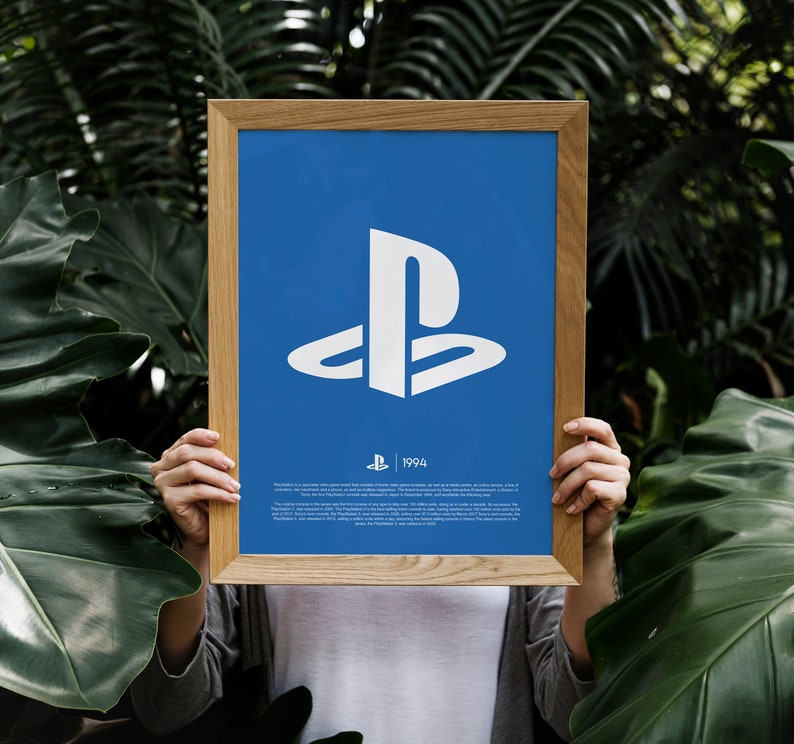 Playstation Logo Poster Playstation Printable Poster PS | Etsy