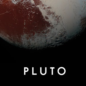Pluto Poster: Minimalist Space Photo Print (digital Download) - Etsy