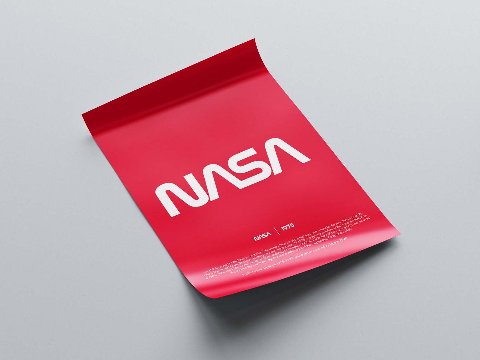 NASA Logo Poster. Printable NASA WORM Logo Poster. Printable - Etsy
