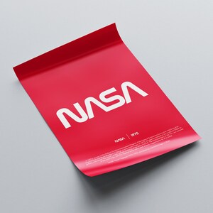 NASA Logo Poster. Printable NASA WORM Logo Poster. Printable Nasa Worm ...