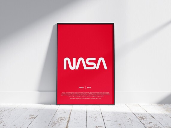 NASA Logo Poster. Printable NASA WORM Logo Poster. Printable - Etsy Canada