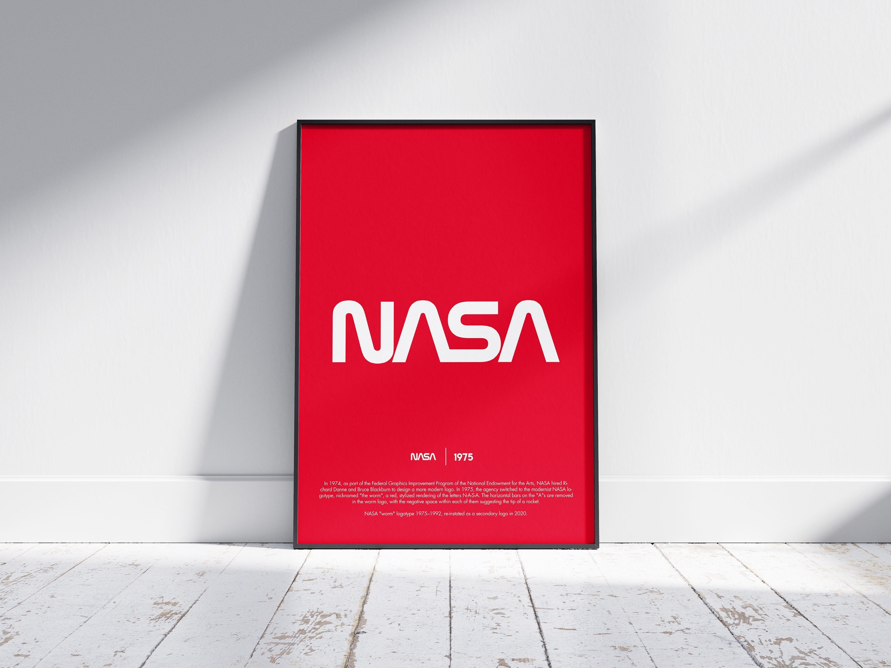 NASA Logo Poster. Printable NASA WORM Logo Poster. Printable - Etsy Canada