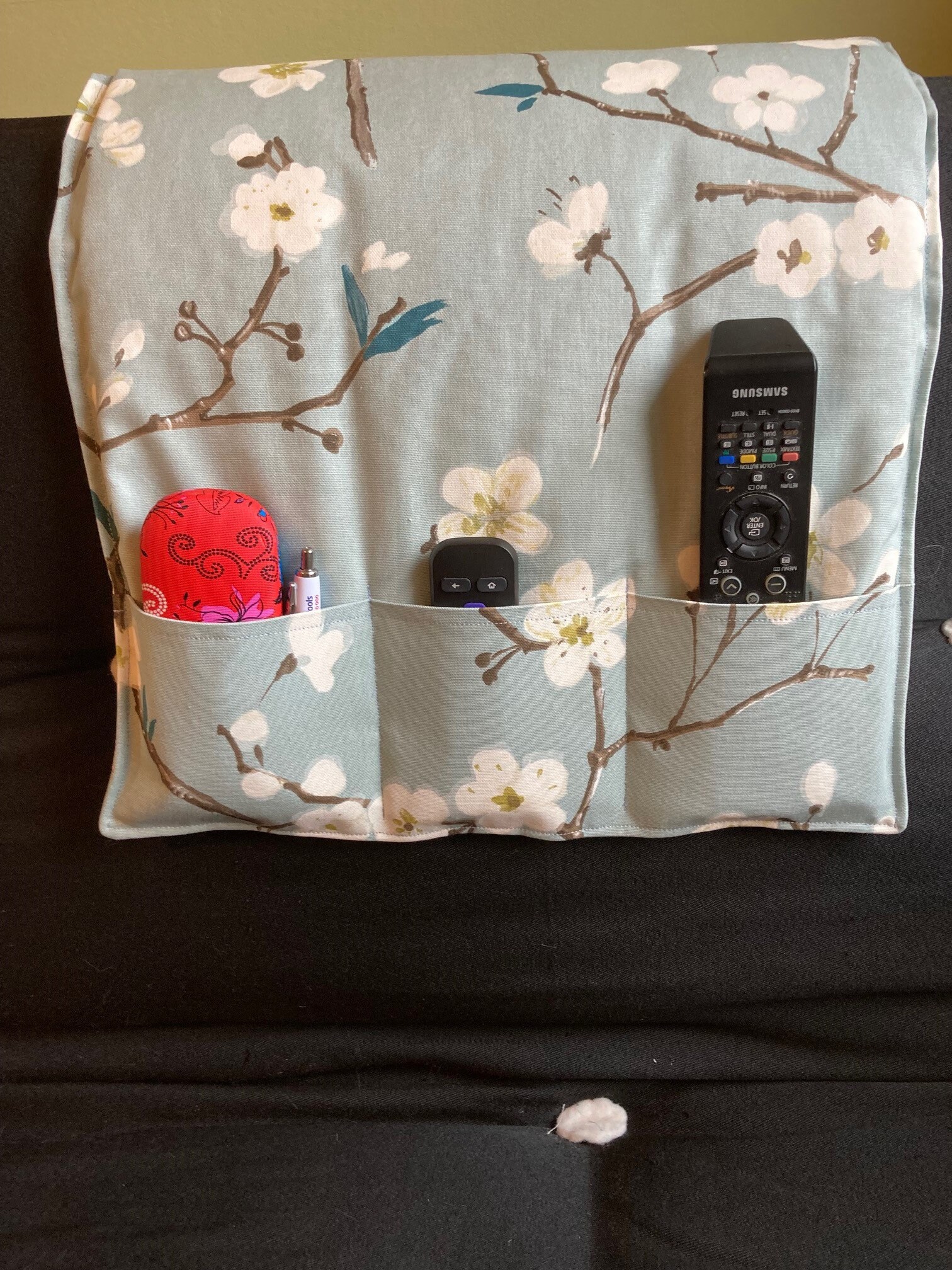 Fabric Armchair Caddy/ Sofa Caddy/ Remote Control Organiser/ - Etsy