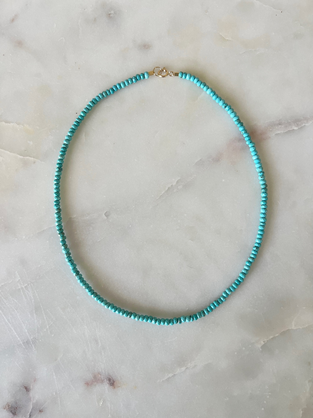 Dainty Turquoise Necklace - Etsy