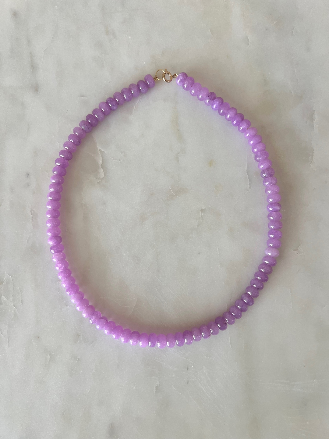 Perfect Purple Gemstone Necklace - Etsy