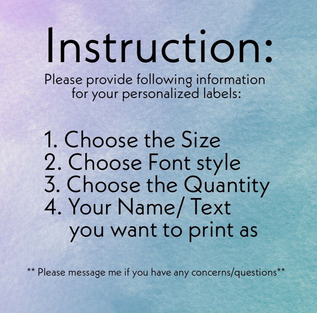 CLEAR Name Stickers for Kids Personalized Waterproof Name - Etsy