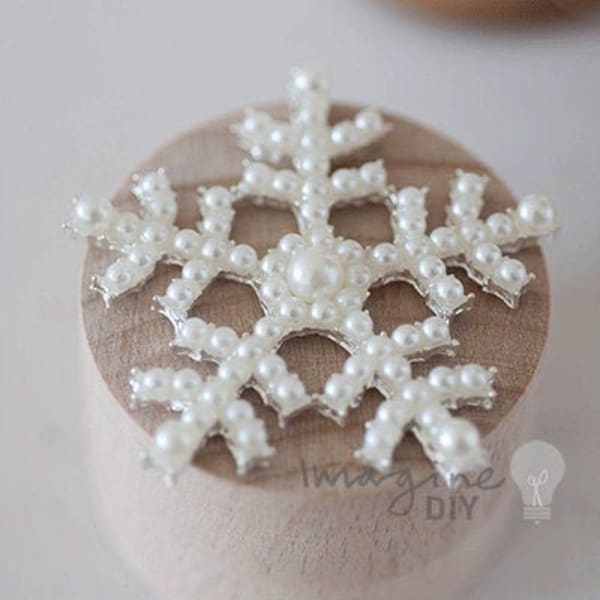 Pearl Snowflake - Etsy