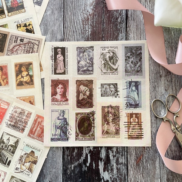 Stamp Stickers - Etsy