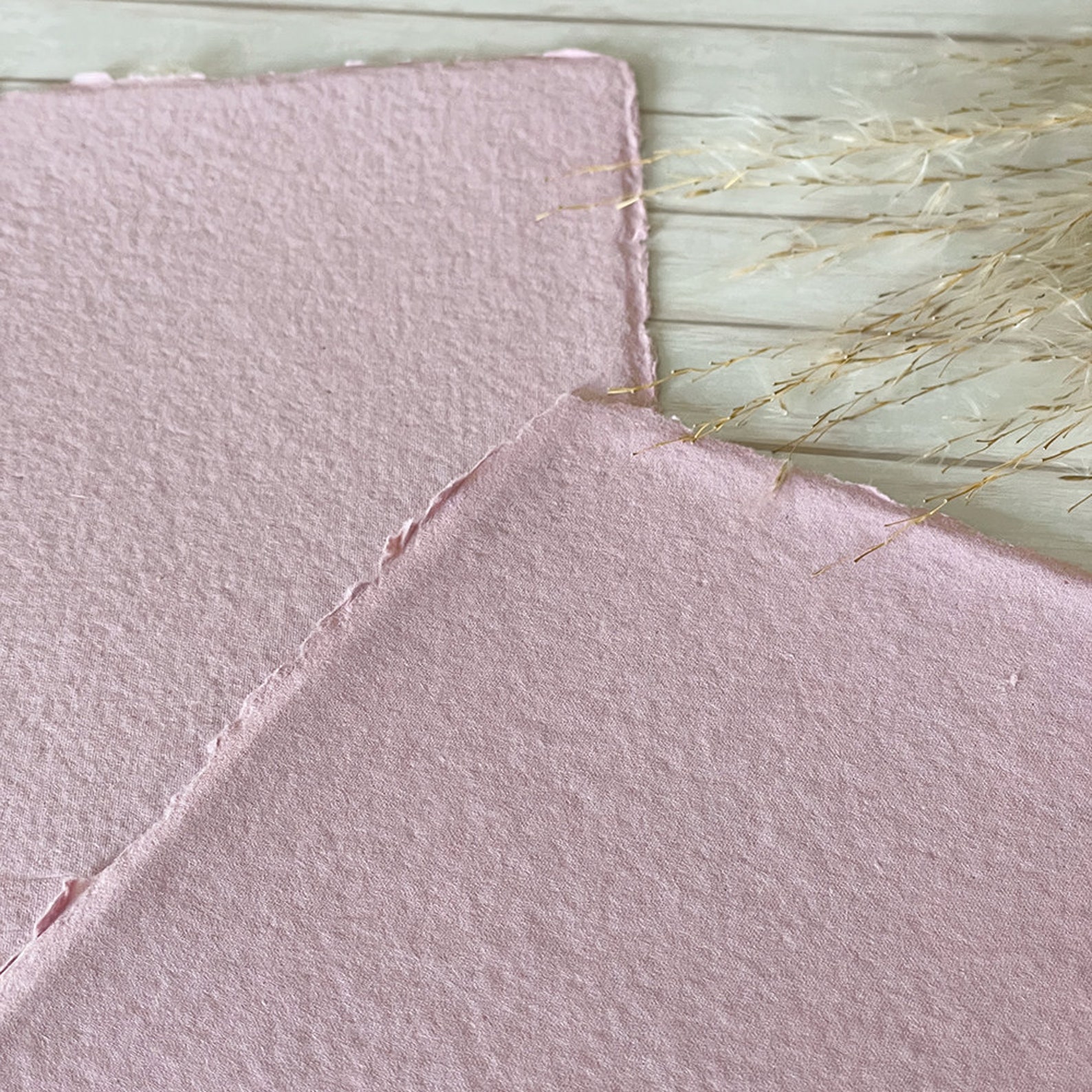 Handmade Paper in Vintage Pink. PACK OF 5 SHEETS. Recycled - Etsy UK