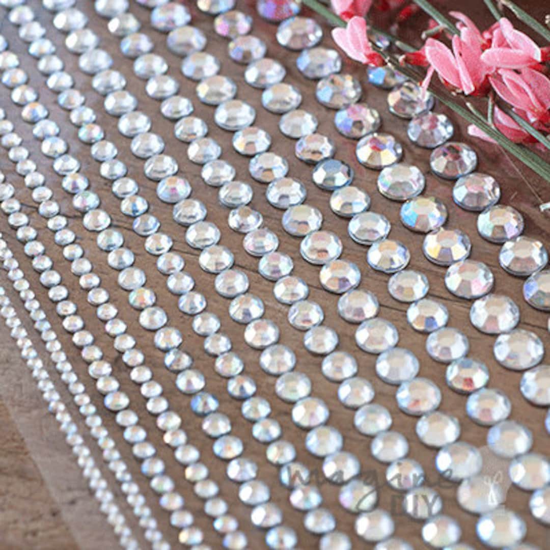 Linea Crystals Self Adhesive | Mixed Rows of Stick on Crystals | Stick ...
