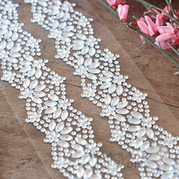 Rhinestone Lace - Etsy