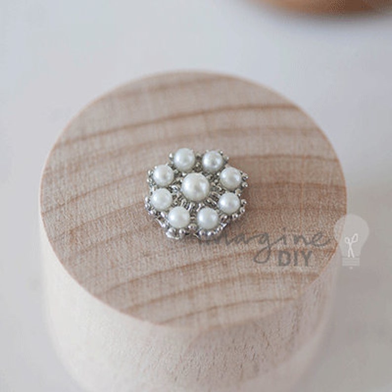 Emma Pearl Embellishment Pack of 5 Little Pearl Decoration - Etsy UK