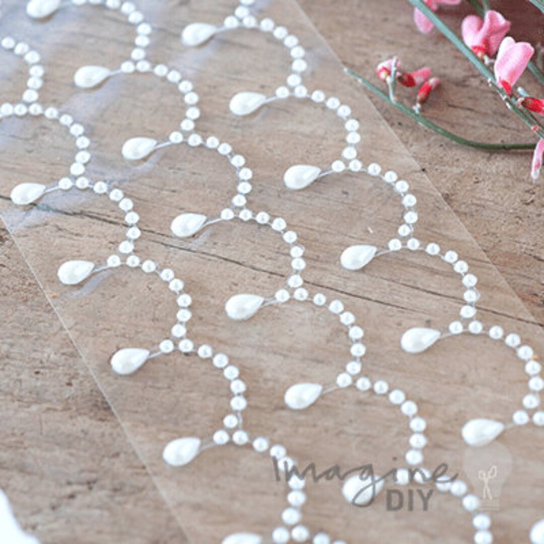 Venice Pearl Self Adhesive Rows Decorative Pearl Stickers Pretty Pearl ...