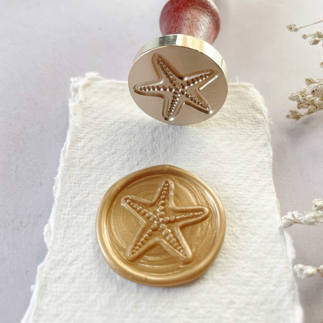 Starfish Wax Seal Sealing Wax Stamp With Pretty Starfish Design Beach ...