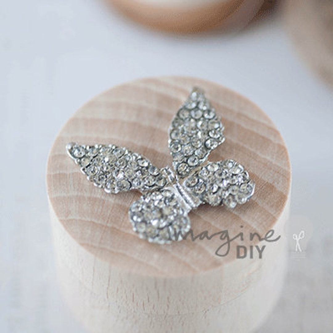 Flutterby | Crystal Butterfly Embellishment | Large Rhinestone ...