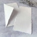 DL Handmade Cotton Rag Card in White 250gsm | Pack of 5 | SALE ITEM - Etsy