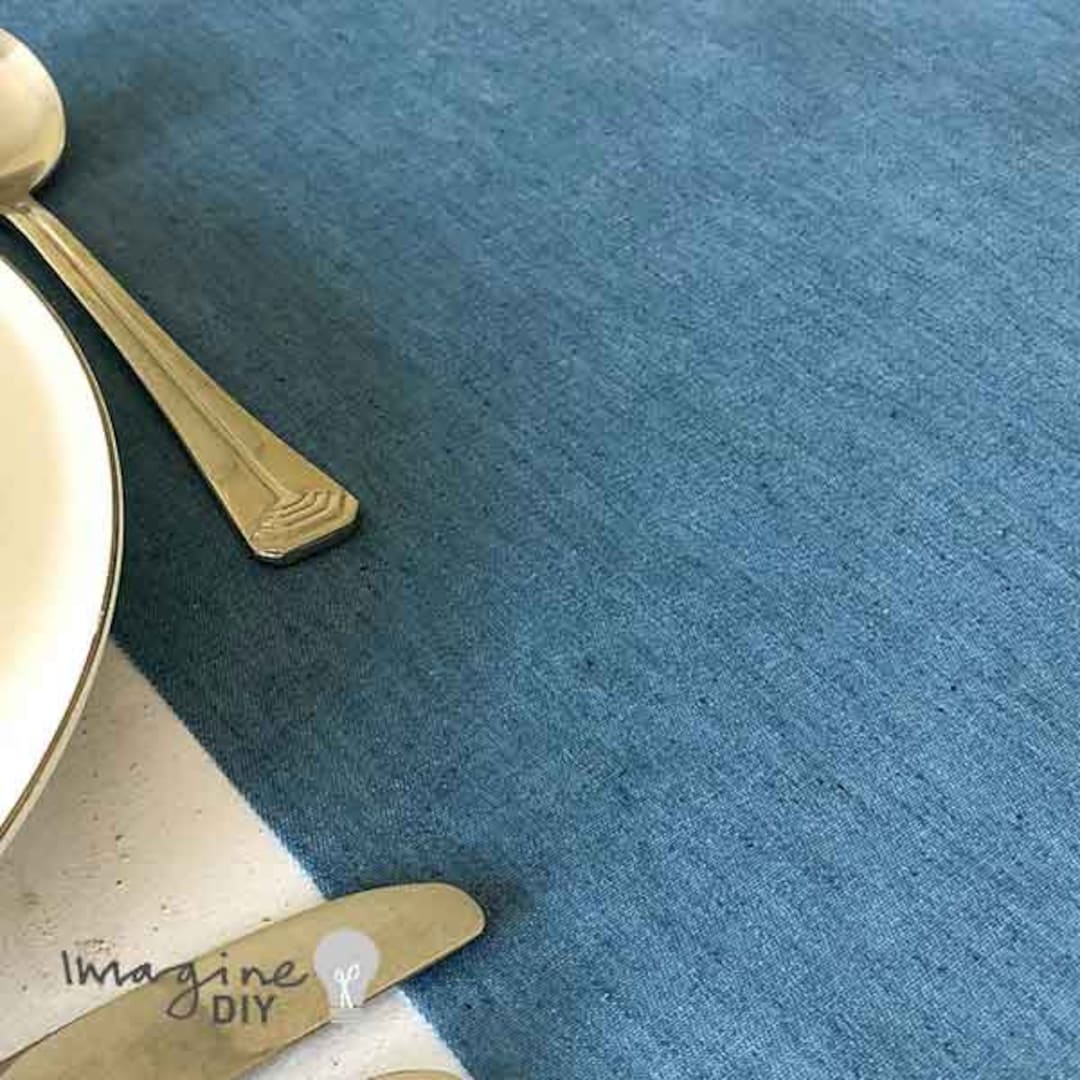 Denim Table Runner - 2.5 Metre Roll | Denim Blue Table Decoration - Etsy