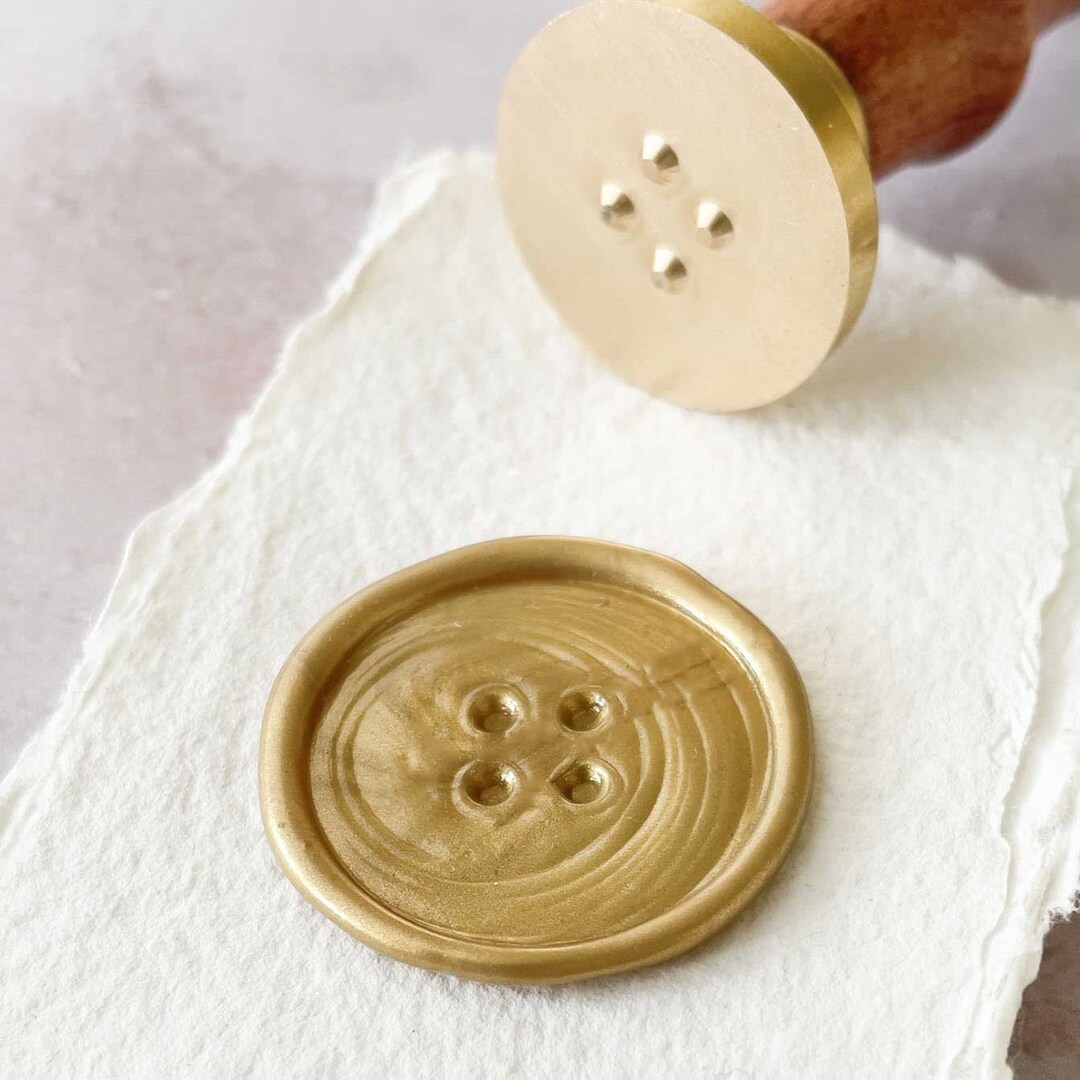 Lindo como un sello de botón / Sello de cera para botones / Crea ...