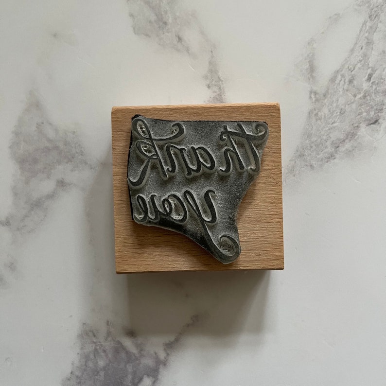 Thank You Stamp Noolibird Rubber Stamp Craft Stamp Ink - Etsy