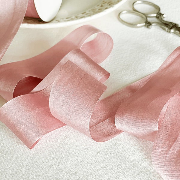 Pink Silk Ribbon - Etsy