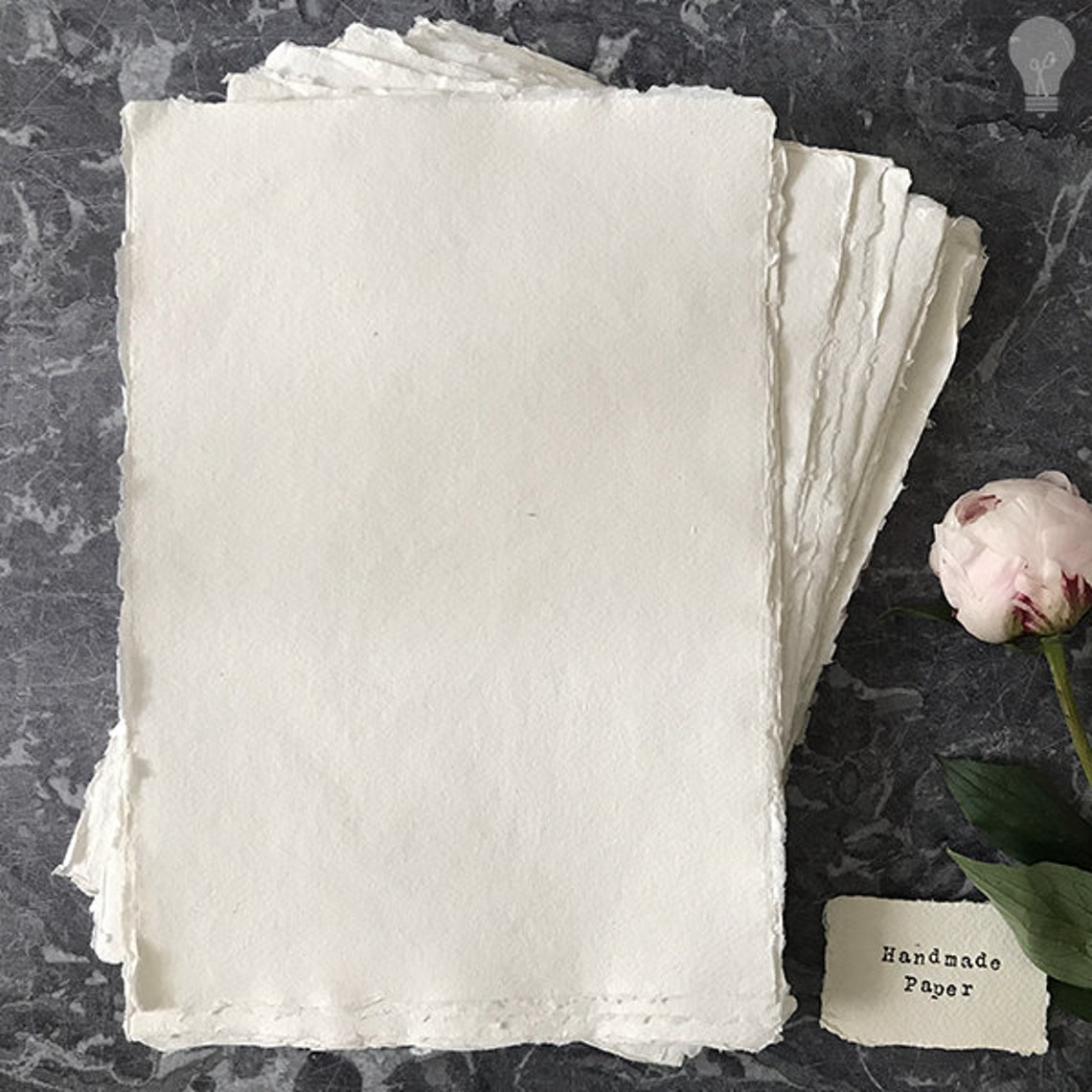 A4 Handmade Paper in White PACK OF 5 SHEETS A4 Recycled - Etsy