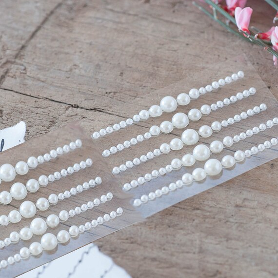 Horizon Pearl Stickers Pack of 10 Decorative Pearl | Etsy