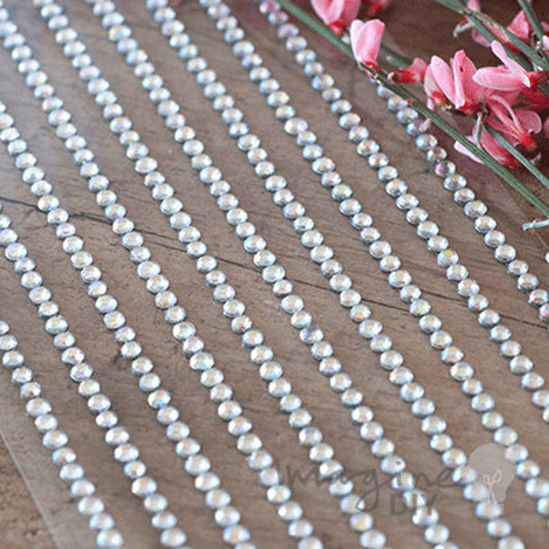 3mm Self Adhesive Crystal Rows | Stick on Crystal Rows | Crystal ...
