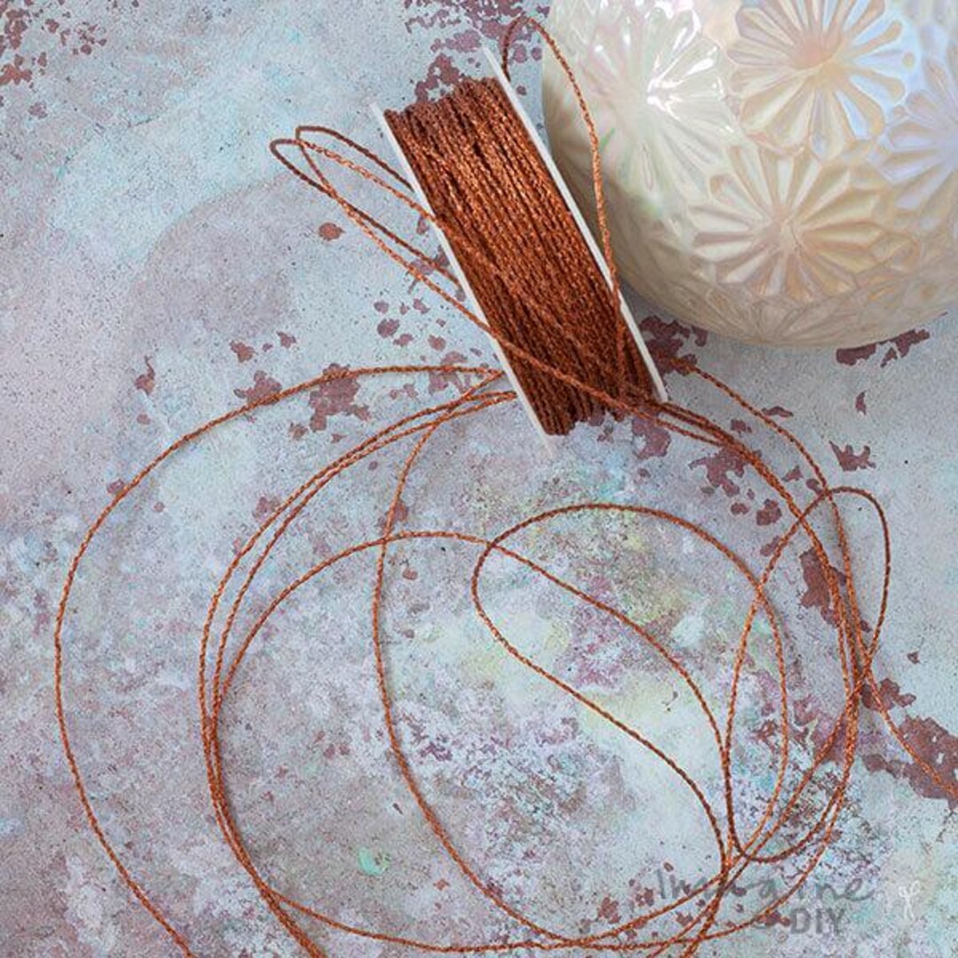 Copper Metallic Wire Edged Cord | Shapable String in Metallic Copper ...