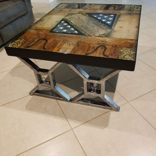 Military End Table - Etsy