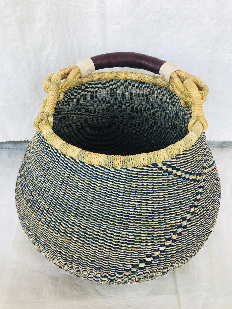 Bolga Basket Flower Pot Basket Pot Basket African Basket - Etsy
