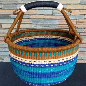 Bolga Basket, Large Basket, African Market Basket, Bolgatanga Baskets ...