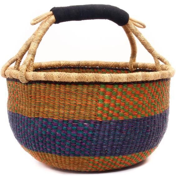 Bolga Basket, Large Basket, African Market Basket, Bolgatanga Baskets ...
