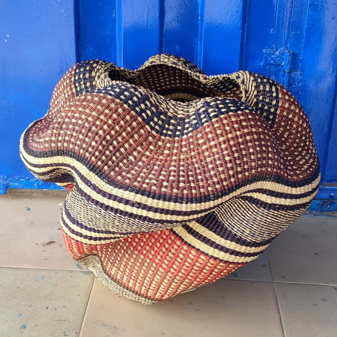Bolga Basket, Flower Pot Basket, Pot Basket, African Basket, Bolgatanga ...