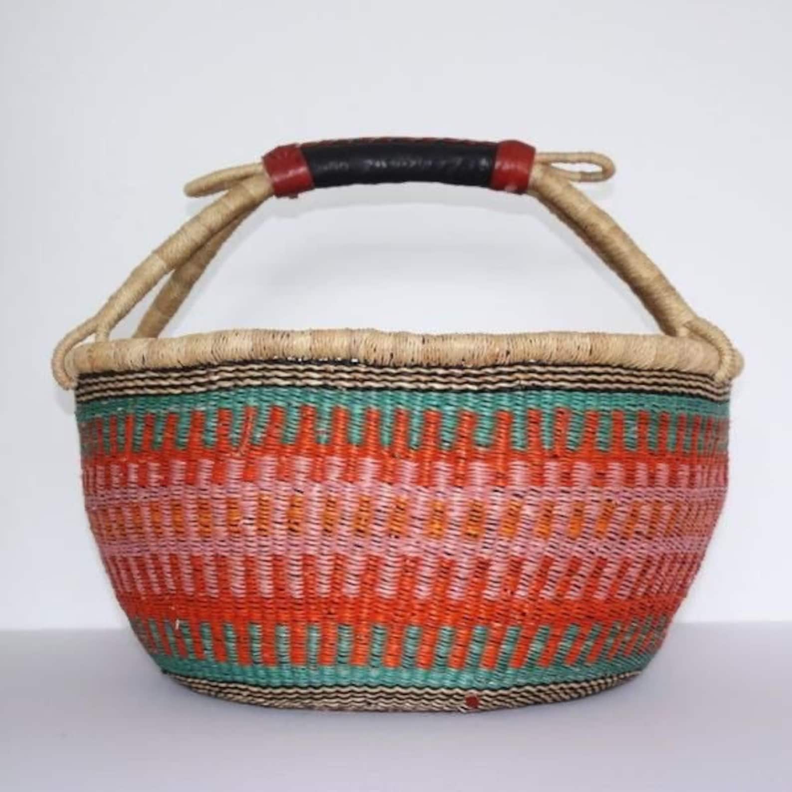 Bolga Basket, Large Basket, African Market Basket, Bolgatanga Baskets ...