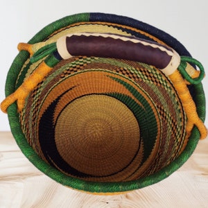 Bolga Basket, Large Basket, African Market Basket, Bolgatanga Baskets ...
