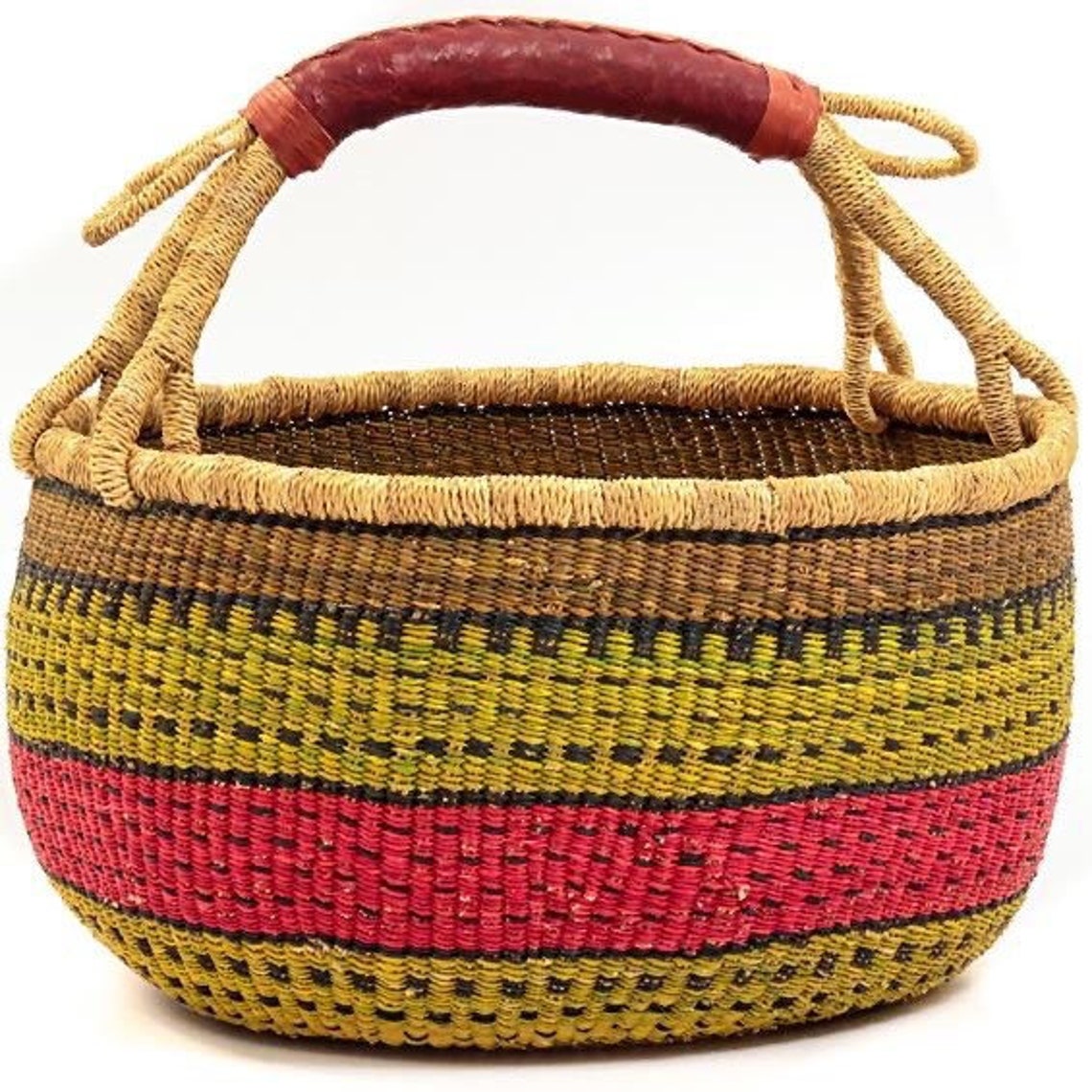 Bolga Basket, Large Basket, African Market Basket, Bolgatanga Baskets ...
