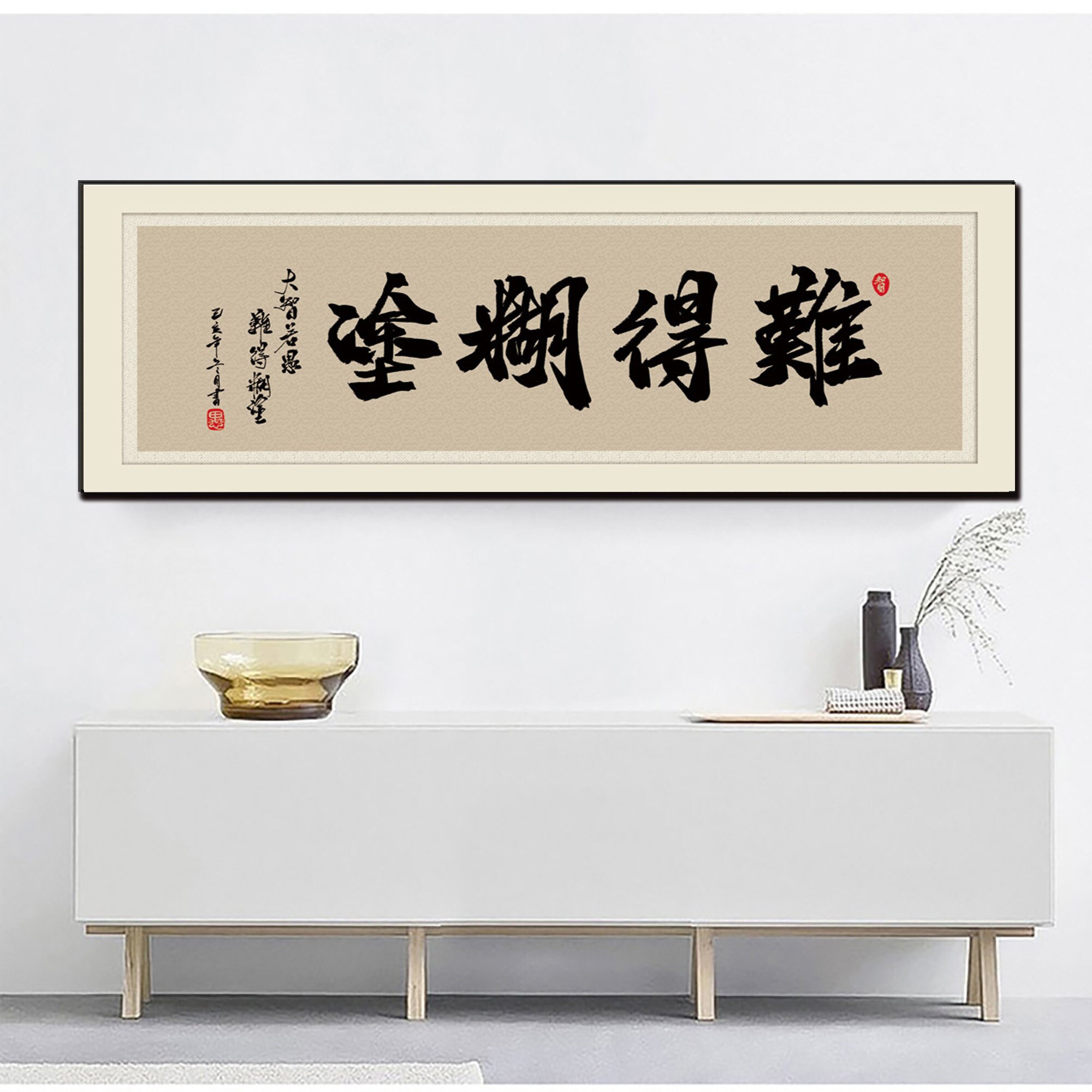 Chinese Style Painting Chinese Calligraphy Canvas Painting , China ...