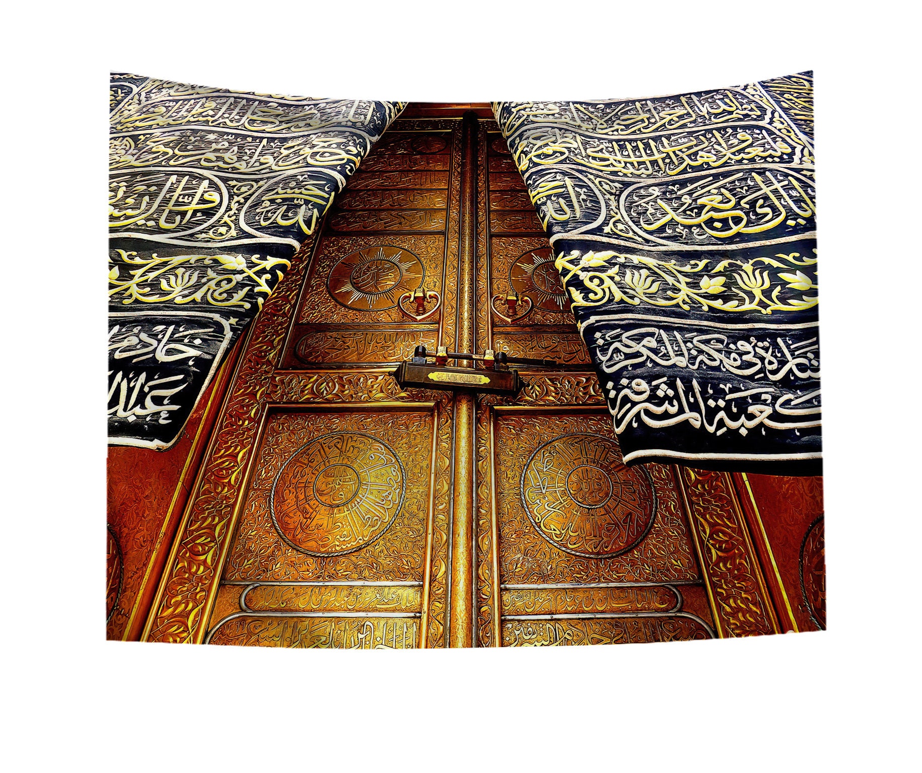 Islam Wall Tapestry, Islamic Landscape Tapestry, Muslim Room Decor ...