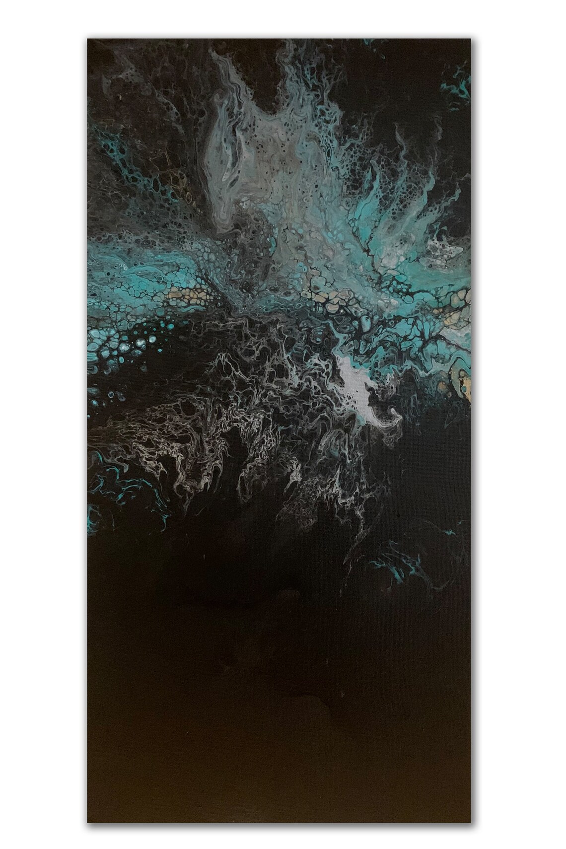Original Abstract Acrylic Painting mint Condition 3-piece 10x20 ...