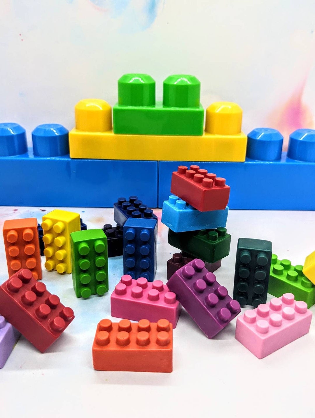Deluxe Building Brick Crayon Set - Etsy