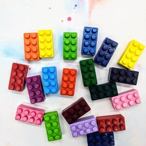 Deluxe Building Brick Crayon Set - Etsy