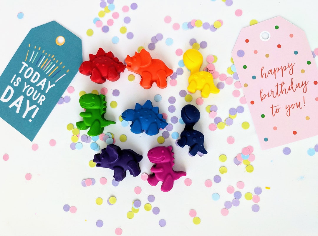 Dinosaur Crayon Set With Coloring Pages - Etsy