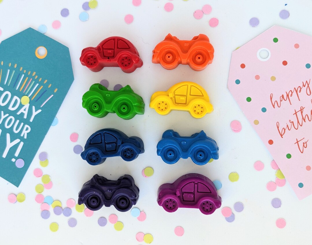 Car & Motorcycle Crayon Set - Etsy