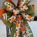 Fall Bows, Thanksgiving Bows, Acorn Maple Leaf Bow, Welcome Bow, Fall ...